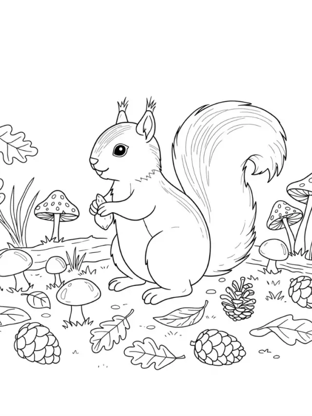36+ Veverka Omalovánky unikátní k vytisknutí PDF zdarma