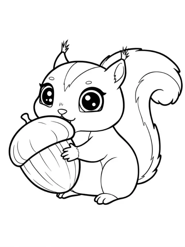 36+ Dibujos de ardilla para colorear e imprimir PDF
