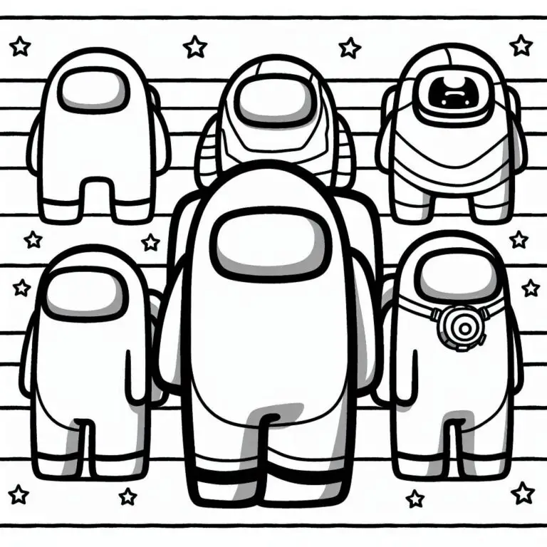 27 Among Us Ausmalbilder kostenlos zum ausdrucken PDF