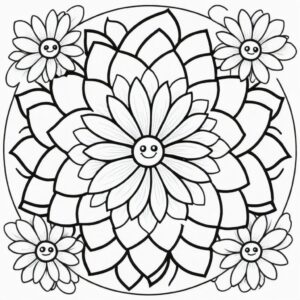 21 Mandala de colorat pentru copii (Desene imprimabile)