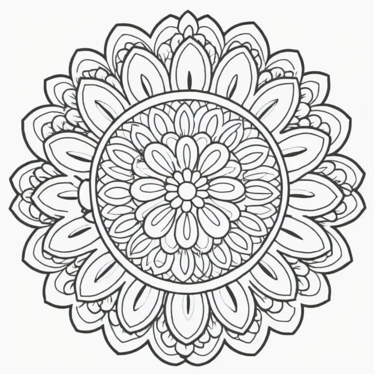 21 Mandala de colorat pentru copii (Desene imprimabile)