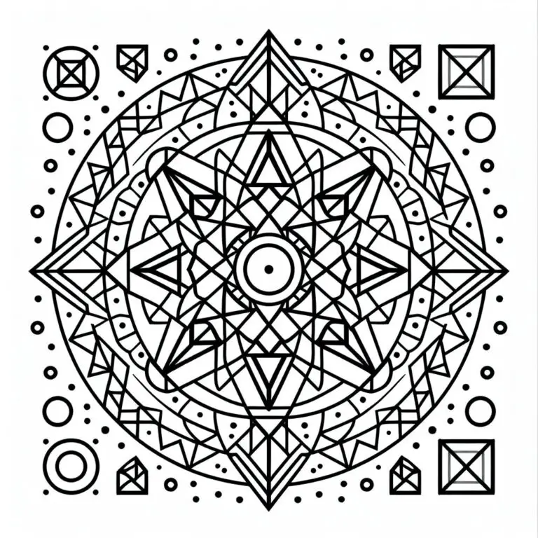 21 Mandala de colorat pentru copii (Desene imprimabile)