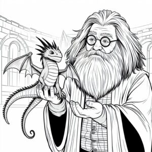 27 Harry Potter színező egyedülálló nyomtatható PDF