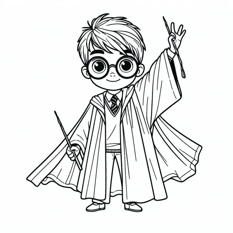27 Harry Potter da colorare unico e stampare PDF gratuita