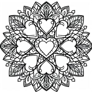 24 Mandala de colorat pentru copii (Desene imprimabile)