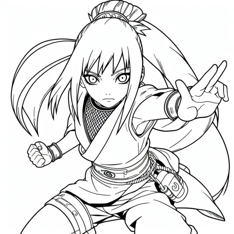 36 Naruto de colorat pentru copii (Desene imprimabile)