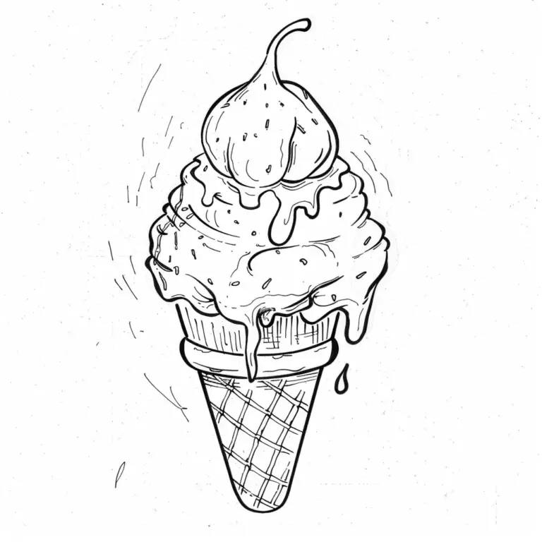 38 Inghetata de colorat pentru copii (Desene imprimabile)