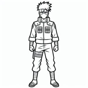 36 Naruto de colorat pentru copii (Desene imprimabile)