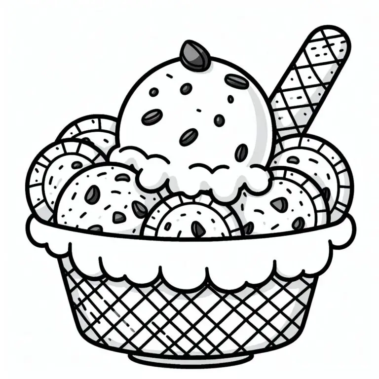32 Dibujo de helado para colorear | dibujos para imprimir