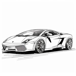 42 Lamborghini målarbilder för barn utskrivbar PDF gratis