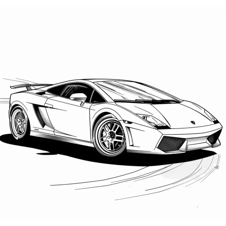 42 Lamborghini Omalovánky unikátní k vytisknutí PDF