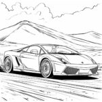 39 Lamborghini de colorat pentru copii (Desene imprimabile)