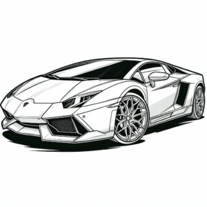39 Lamborghini de colorat pentru copii (Desene imprimabile)