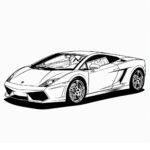 36 Lamborghini de colorat pentru copii (Desene imprimabile)