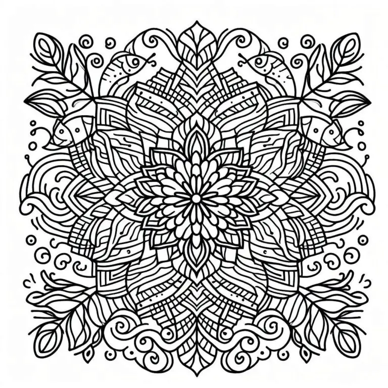 21 Mandala de colorat pentru copii (Desene imprimabile)