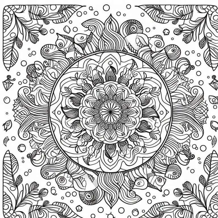 21 Mandala de colorat pentru copii (Desene imprimabile)