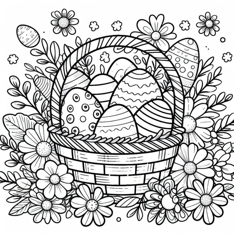 36 Påske Tegninger Farvelægning Printbar gratis PDF