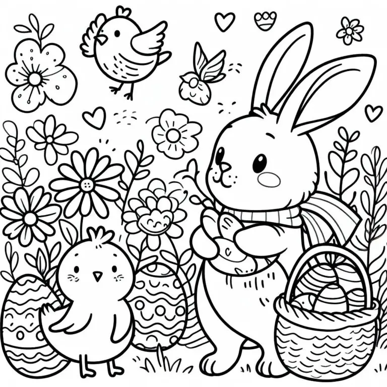 33 Mewarnai Paskah untuk anak-anak (gambar untuk dicetak)