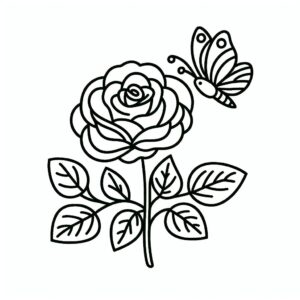 24+ Desenhos Rosa para colorir e imprimir PDF gratis