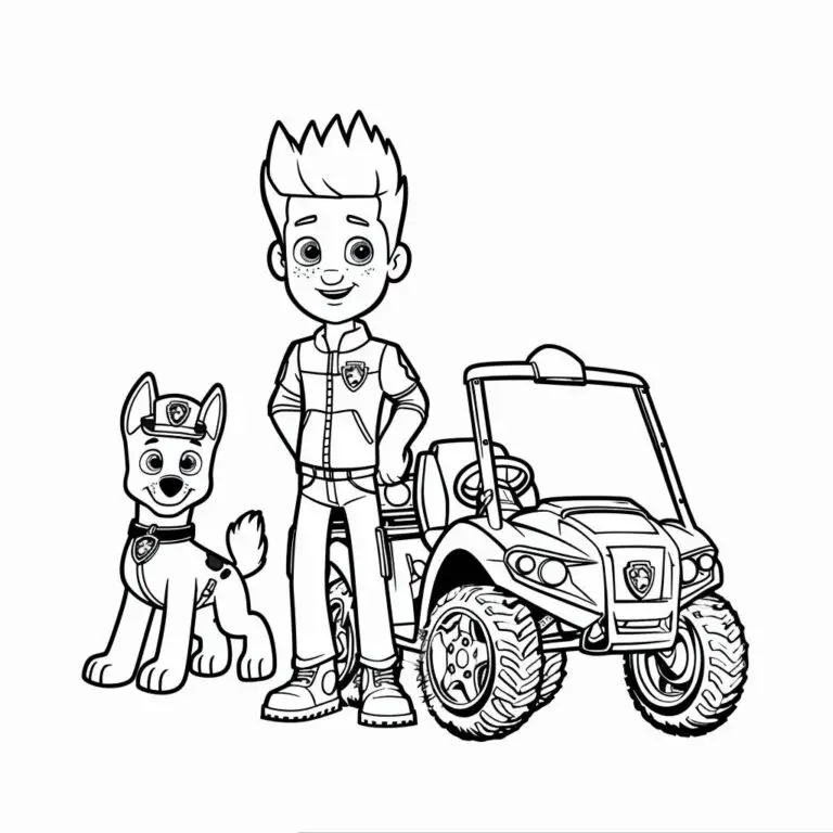 45 Paw Patrol de colorat pentru copii (Desene imprimabile)