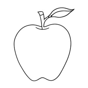 18 Apfel Ausmalbilder kostenlos zum ausdrucken PDF