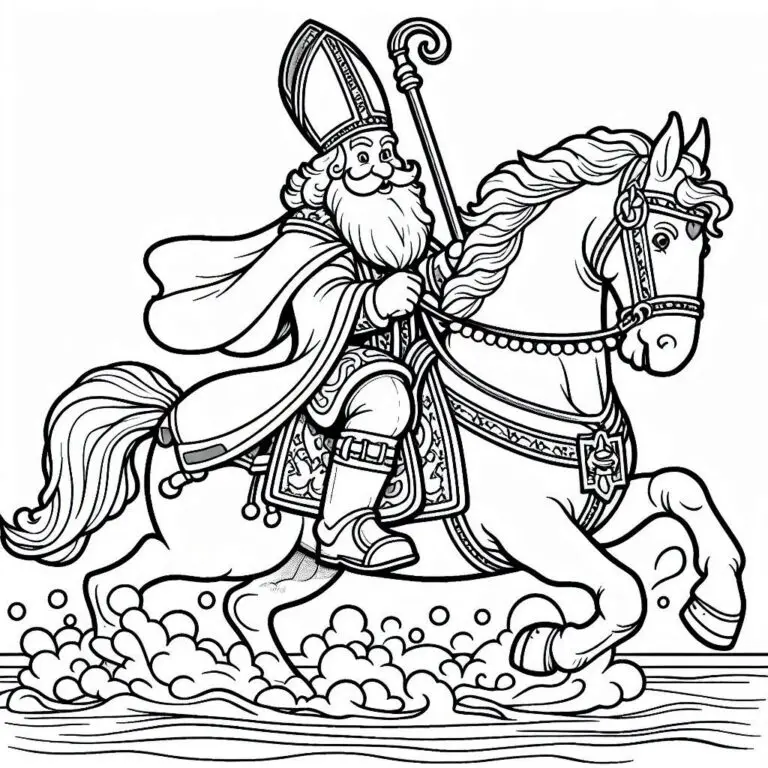 45 Kleurplaat Sinterklaas Unieke | Download En Printen