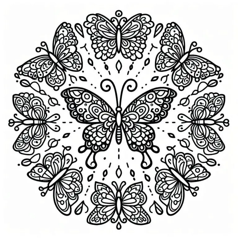 21 Mandala de colorat pentru copii (Desene imprimabile)