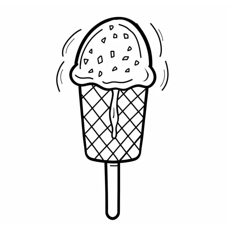 35 Inghetata de colorat pentru copii (Desene imprimabile)