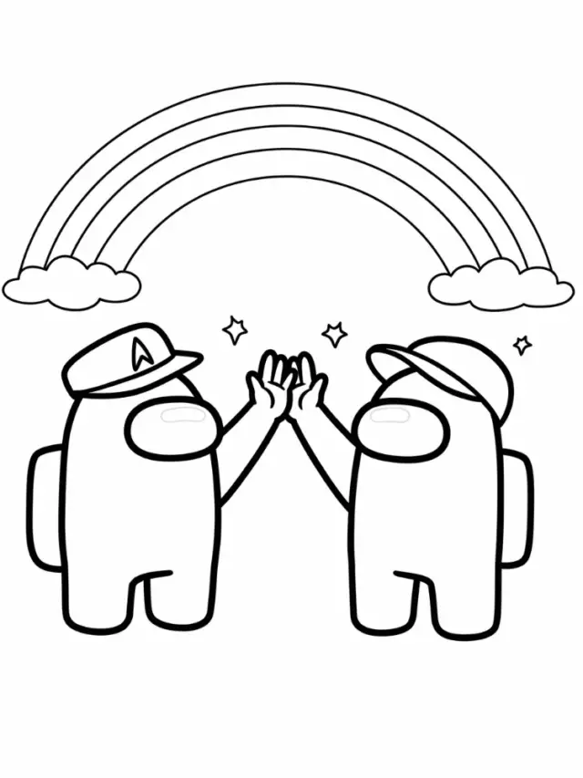 27 Desenhos Among Us para colorir e imprimir PDF gratis
