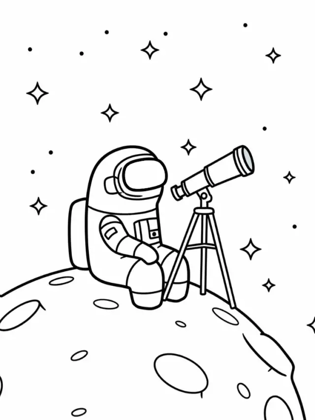 27 Desenhos Among Us para colorir e imprimir PDF gratis