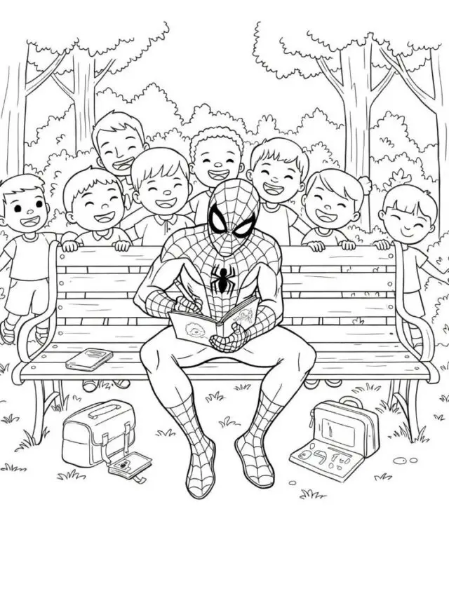 27 Desenhos Spiderman para colorir e imprimir PDF gratis