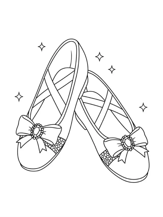 27 Desenhos sapato para colorir e imprimir PDF gratis