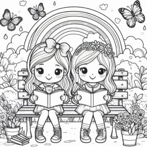 53 Mewarnai Sahabat untuk anak-anak (gambar untuk dicetak)