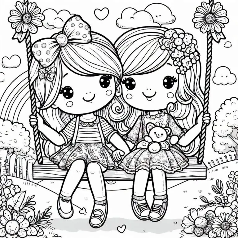 53 Kolorowanki BFF do druku darmowe PDF - Kleur-v-Kind