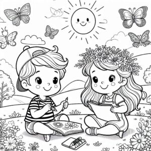 45 Mewarnai Sahabat untuk anak-anak (gambar untuk dicetak)