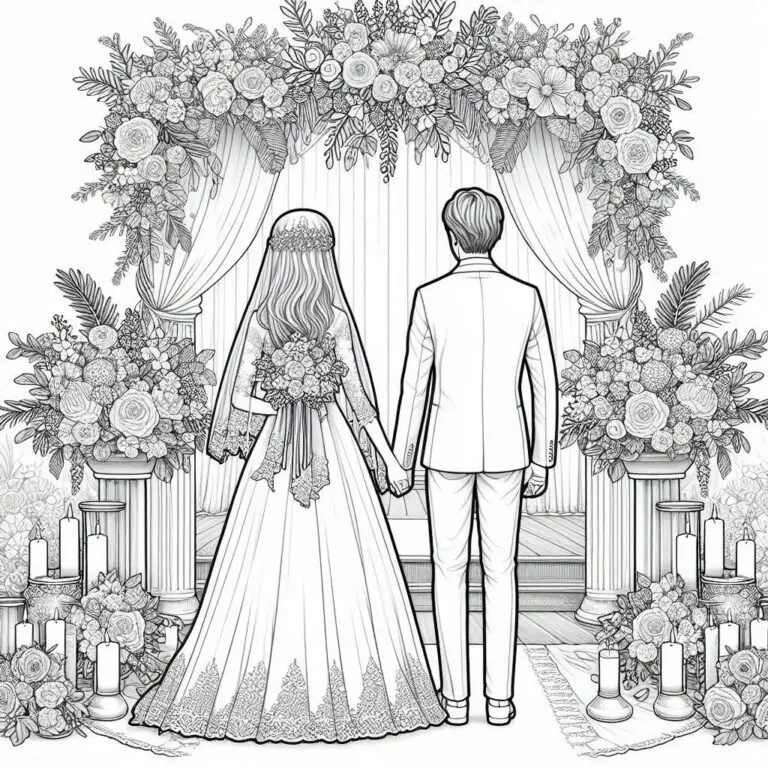 39 Dibujos de boda para colorear | Kleur-v-Kind