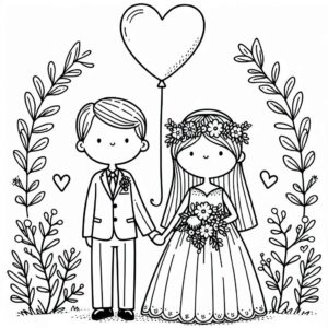 36 Dibujos de boda para colorear | Kleur-v-Kind