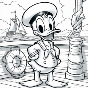 45 Donald Duck Kleurplaat Unieke | Download En Printen