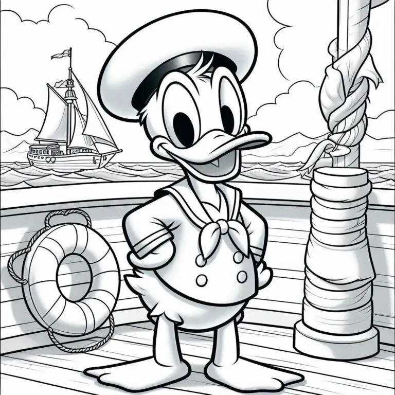 45 Donald Duck Kleurplaat Unieke | Download En Printen