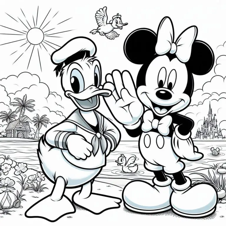 42 Donald Duck Kleurplaat Unieke | Download En Printen