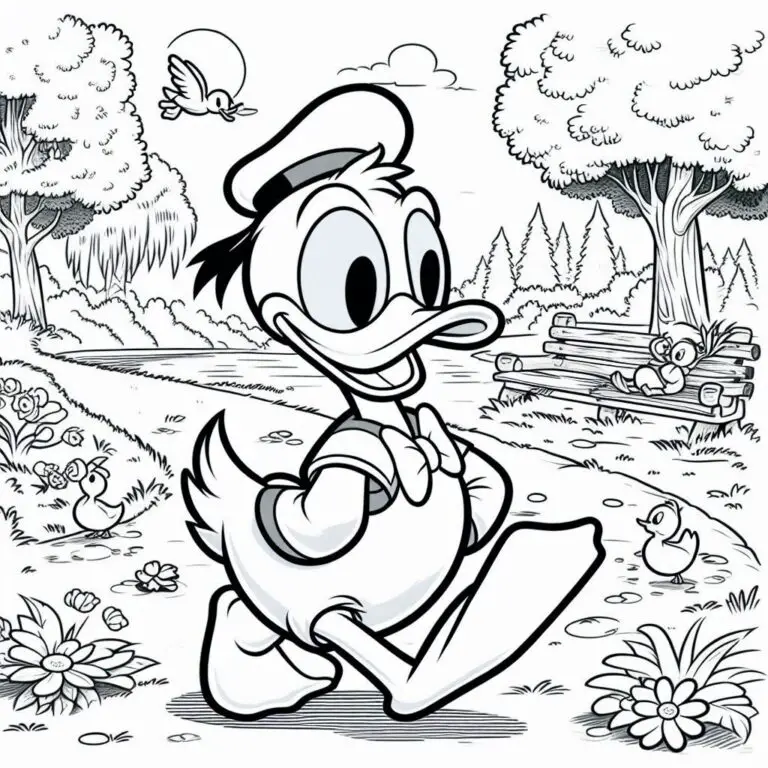 45 Donald Duck Coloring Pages Unique | Download And Print
