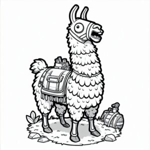 48 Fortnite Tegninger Farvelægning Printbar gratis PDF