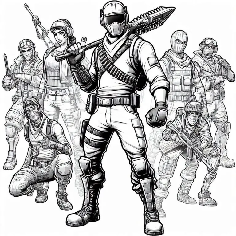 51 Fortnite värityskuva tulostettavia ilmaiseksi PDF