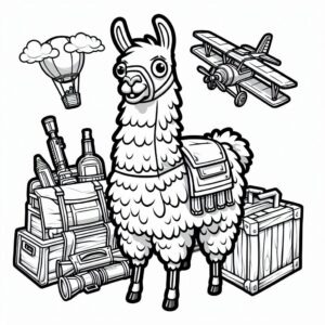 48 Fortnite de colorat pentru copii (Desene imprimabile)
