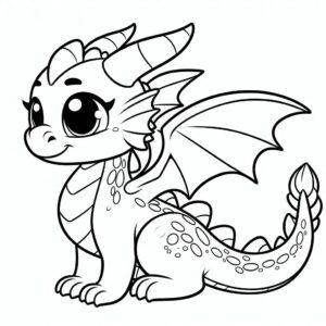 45 Drago da colorare unico e stampare PDF gratuita