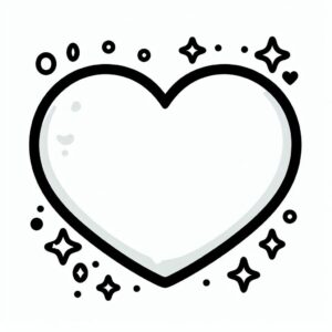 36+ Inima de colorat pentru copii (Desene imprimabile)