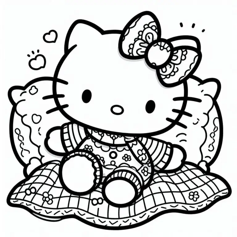 42 Hello Kitty da colorare unico e stampare PDF gratuita