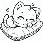 66 Gattino da colorare unico e stampare PDF gratuita