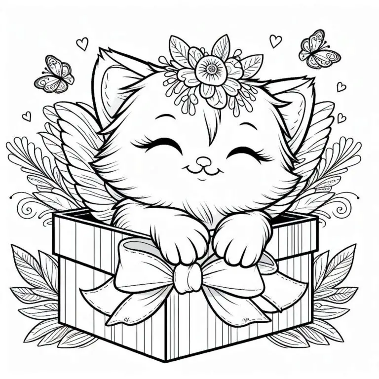 66 Desenhos gatinho para colorir e imprimir PDF gratis
