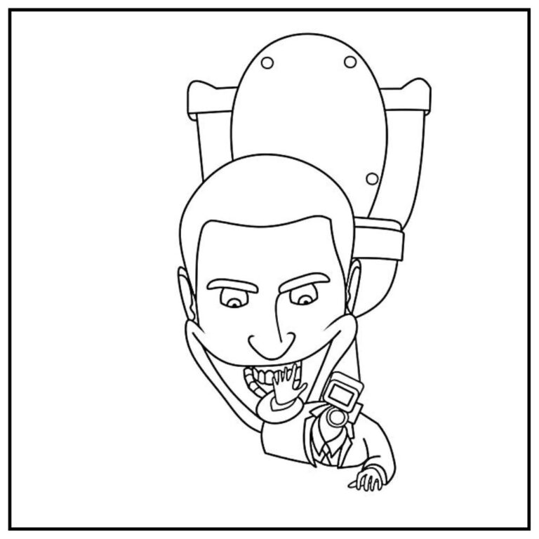 27 Skibidi toaleta Omalovánky unikátní k vytisknutí PDF